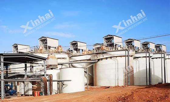 Carbon-in-Leach Flow Diagram (CIL) for Gold Extraction